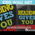 Reading Inspirational Poster for Girls - Reading Gives You Super Powers ...