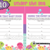 Under The Sea Baby Shower Games Fuschia - Cupcakemakeover