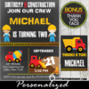 Under Construction Birthday Builders Invitation – D6 - Cupcakemakeover