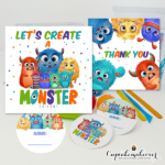 Halloween Play Doh Monster Kit Birthday Favors - Cupcakemakeover