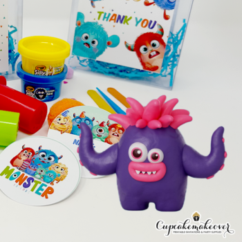 Halloween Play Doh Monster Kit Birthday Favors - Cupcakemakeover